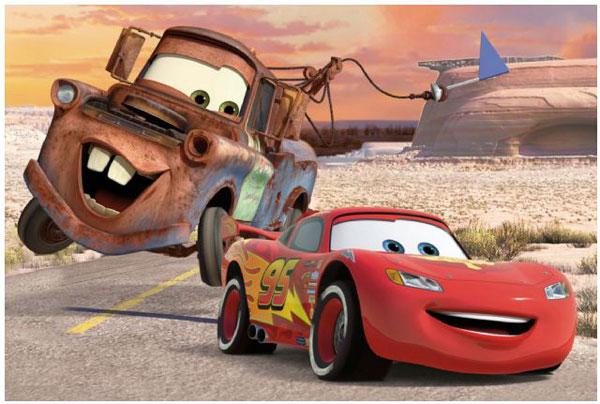 Puzzle Cars Auta Blesk a Burák 54 dílků